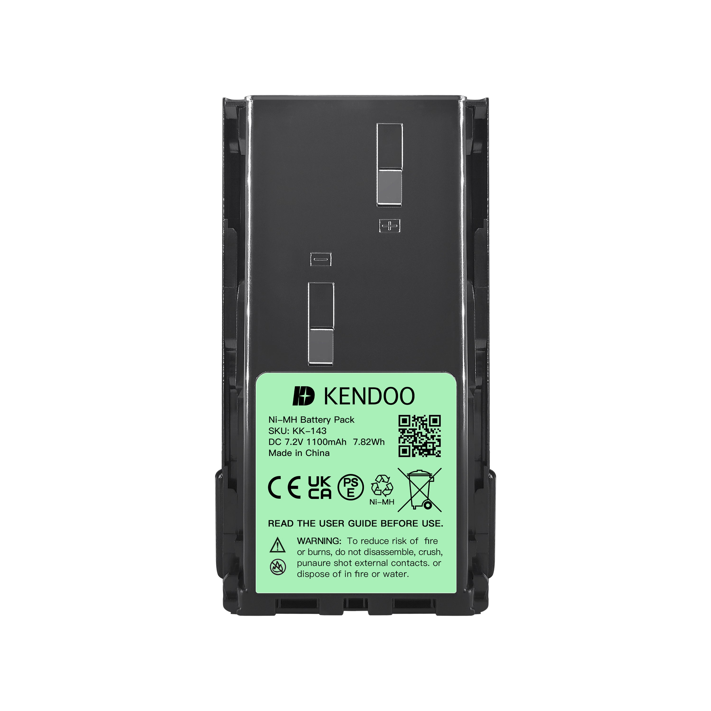 KENDOO® Kenwood TK-3107 High Capacity Ni-MH Battery Pack 1800mAh 7.2V