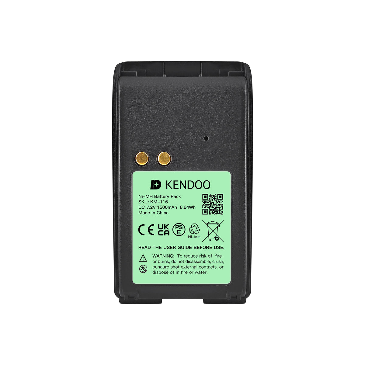 KENDOO® Motorola PMNN4071 Ni-MH 1500mAh 7.2V Battery Pack