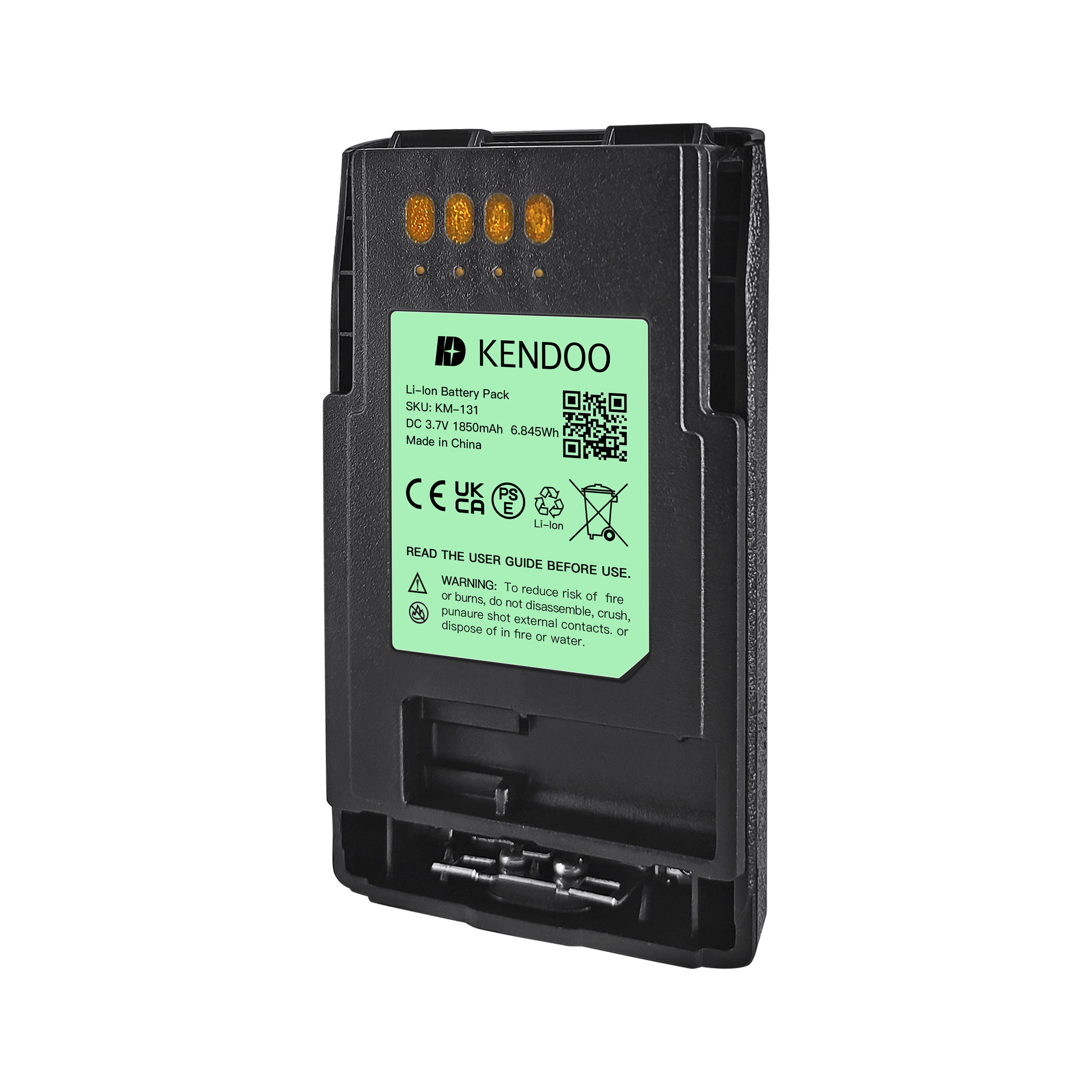 KENDOO® Motorola FTN6574 Li-Ion 1850mAh 7.4V Battery Pack